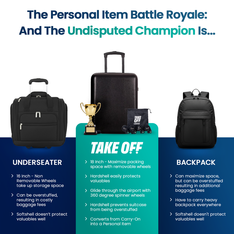 Personal Item 3.0+ - 3 Pack Bundle – TAKE OFF Luggage