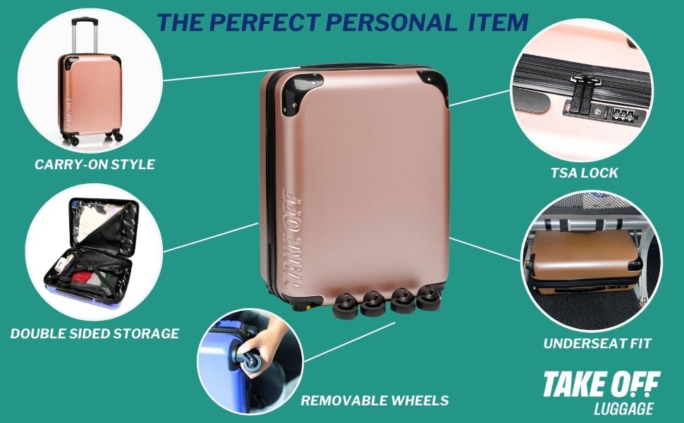 Personal item features – Take OFF Luggage – TAKE OFF Luggage