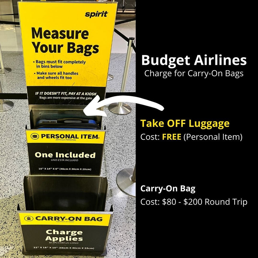 Removable wheel luggage online – Take OFF Luggage